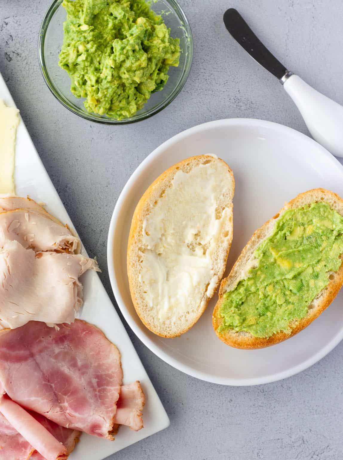 Lonche de Jamón- Mexican Sub Sandwich