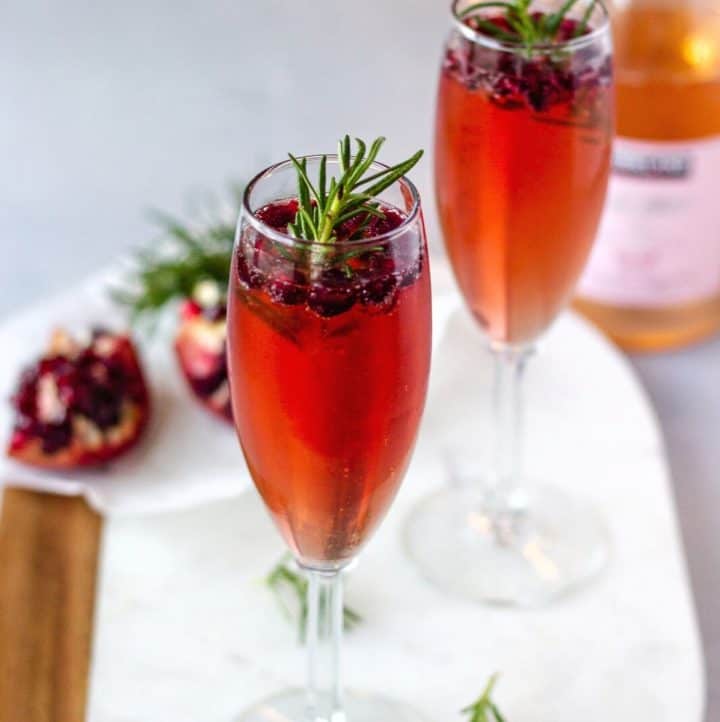 Pomegranate Prosecco Rosé | Thai Caliente Cocktail Recipes
