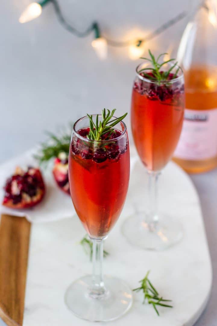 Pomegranate Prosecco Rosé | Thai Caliente Cocktail Recipes