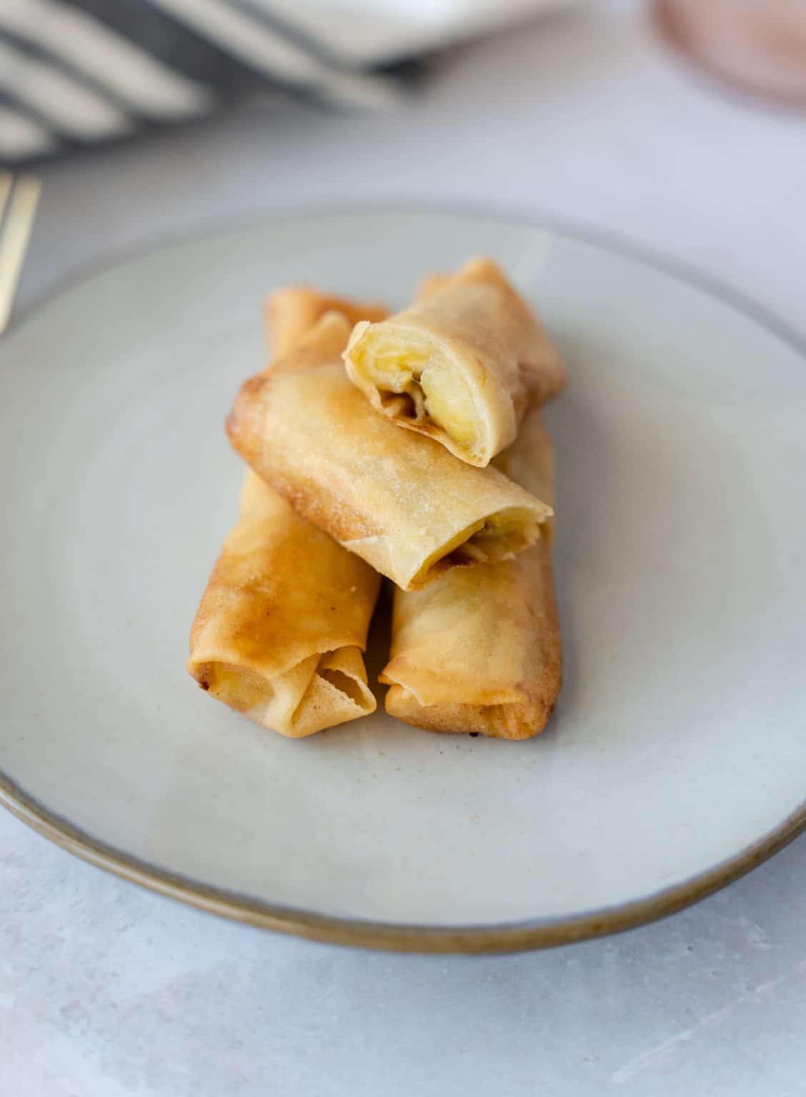 Fried Banana Spring Rolls | Thai Caliente