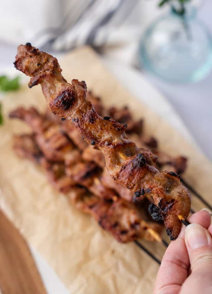 Moo Ping (Grilled Thai Pork Skewers) | Thai Caliente
