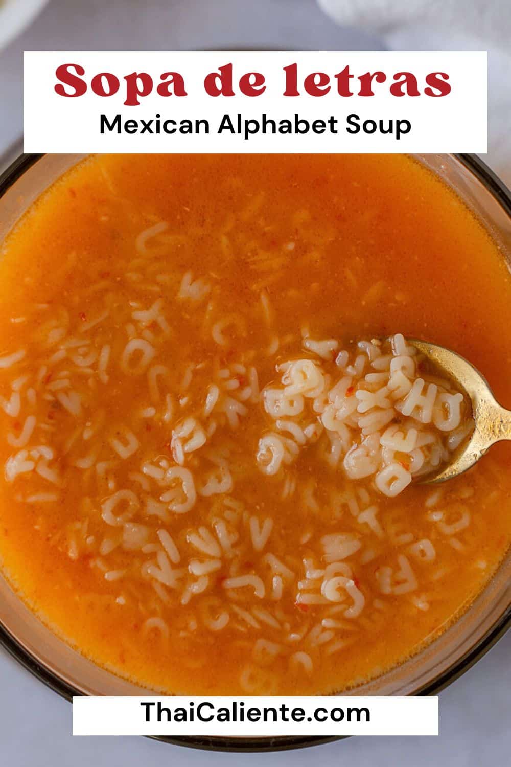 Sopa de Letras (Mexican Alphabet Soup)