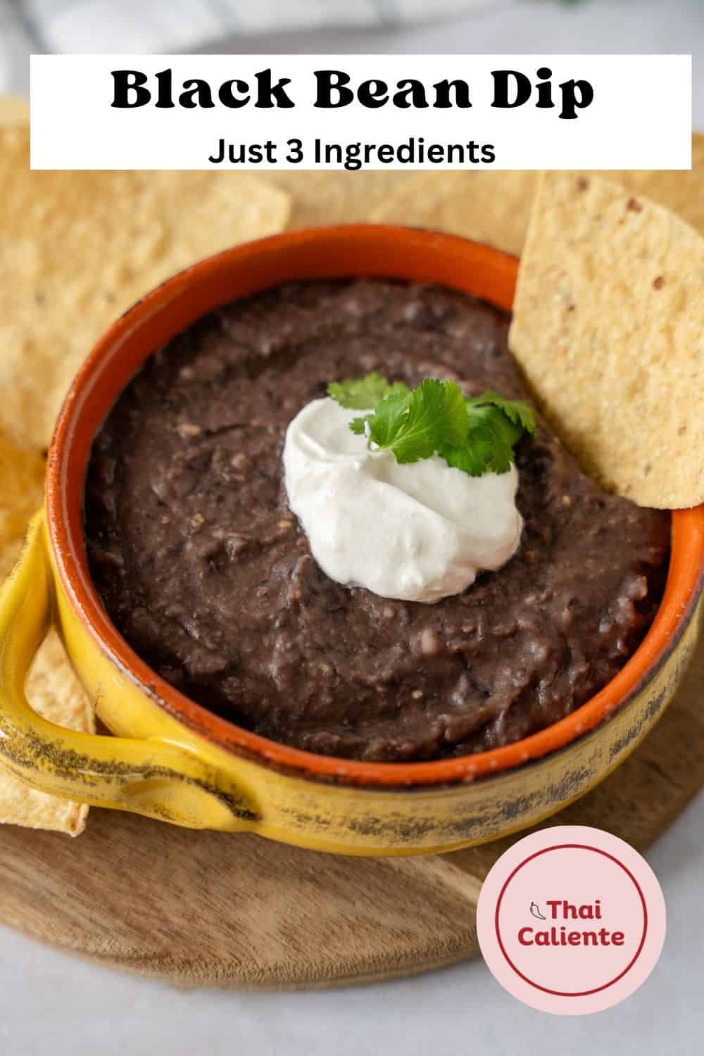 Easy Black Bean Dip | Thai Caliente
