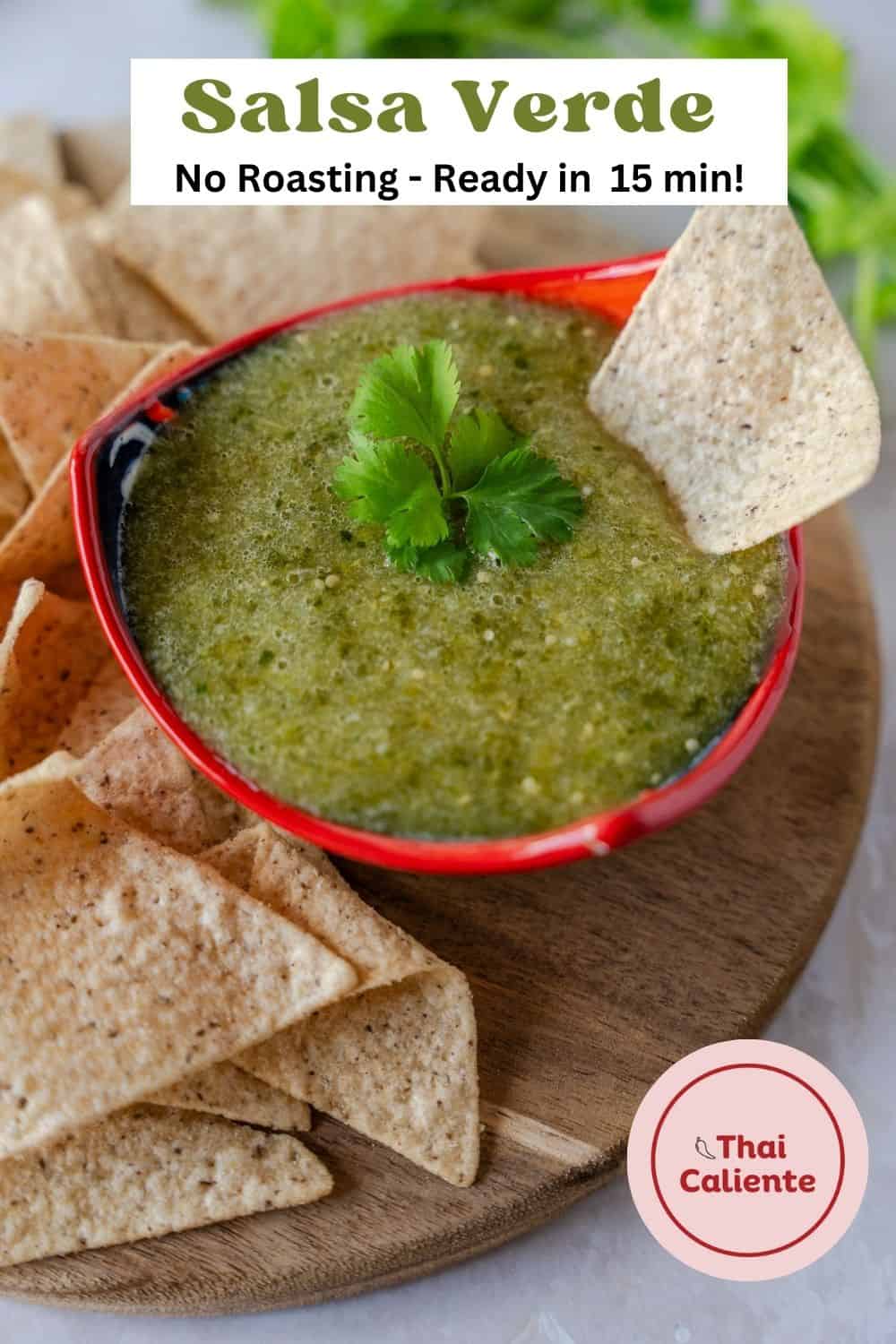 Easy Salsa Verde (No Roasting Required) | Thai Caliente Mexican Sauces