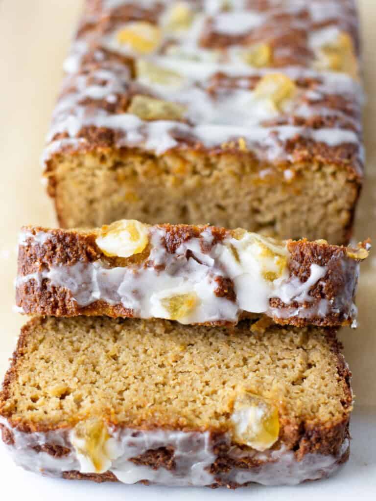 (Gluten Free) Pineapple Loaf with Coconut Drizzle