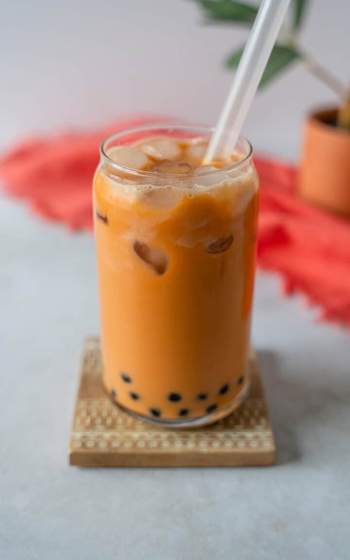 Thai Iced Tea with Boba | Thai Caliente