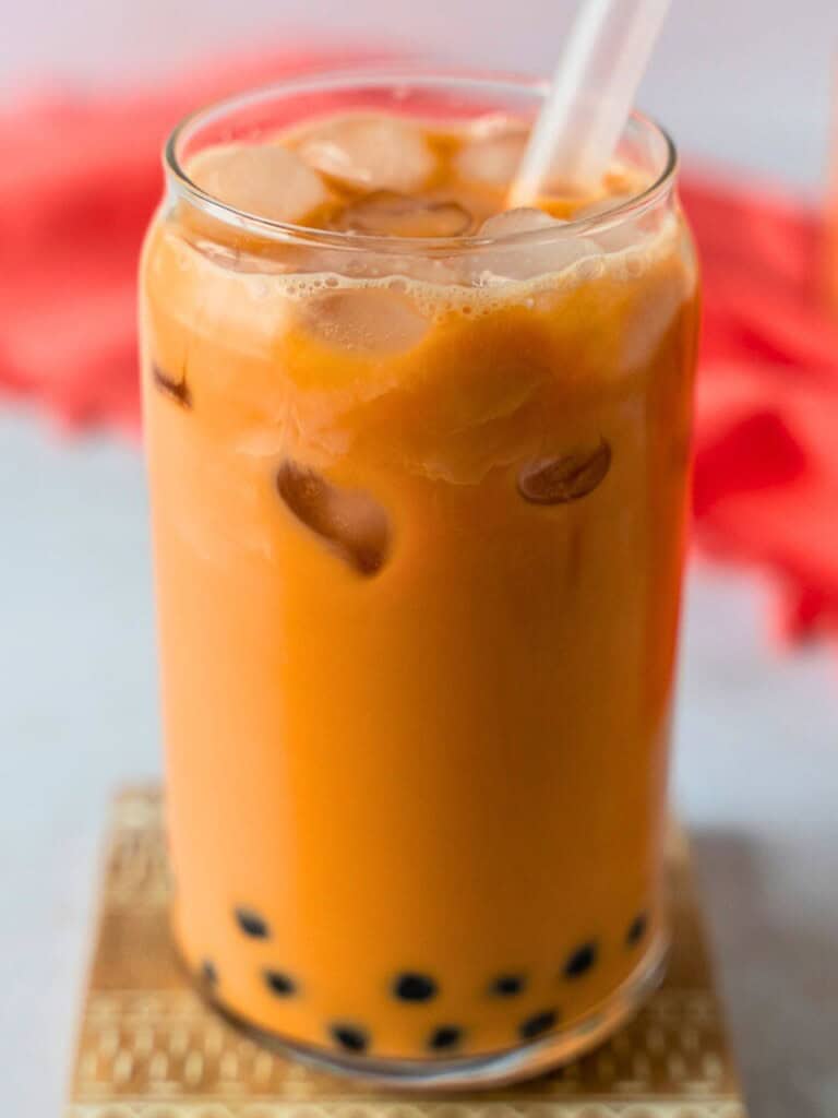 Thai Iced Tea with Boba | Thai Caliente