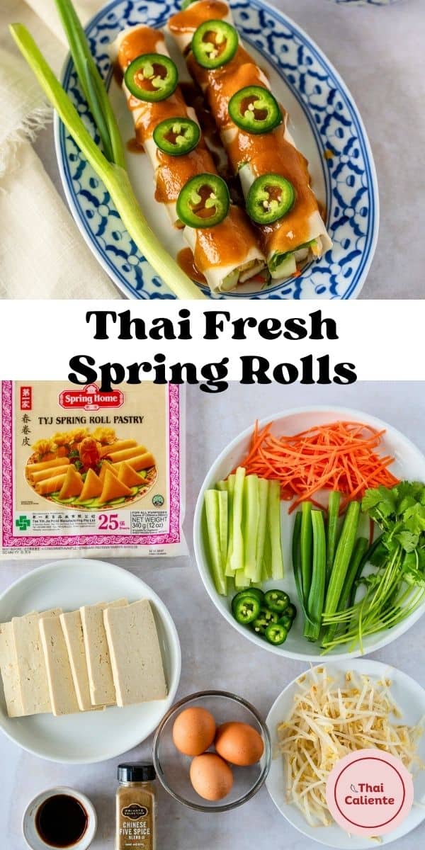 (Paw Pia Sot) Thai Fresh Spring Roll