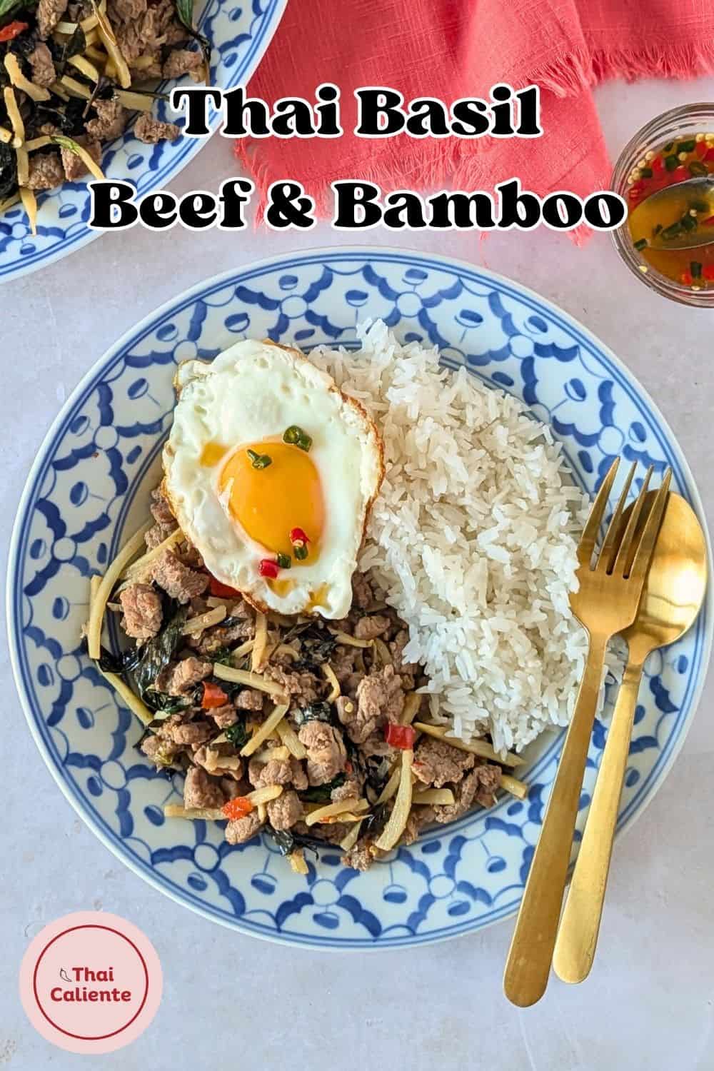 Thai Basil Beef and Bamboo Stir Fry